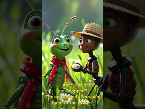 The Ant and the Grasshopper 🐜🎻 | Animated Moral Story for Kids #kidsstories #kids