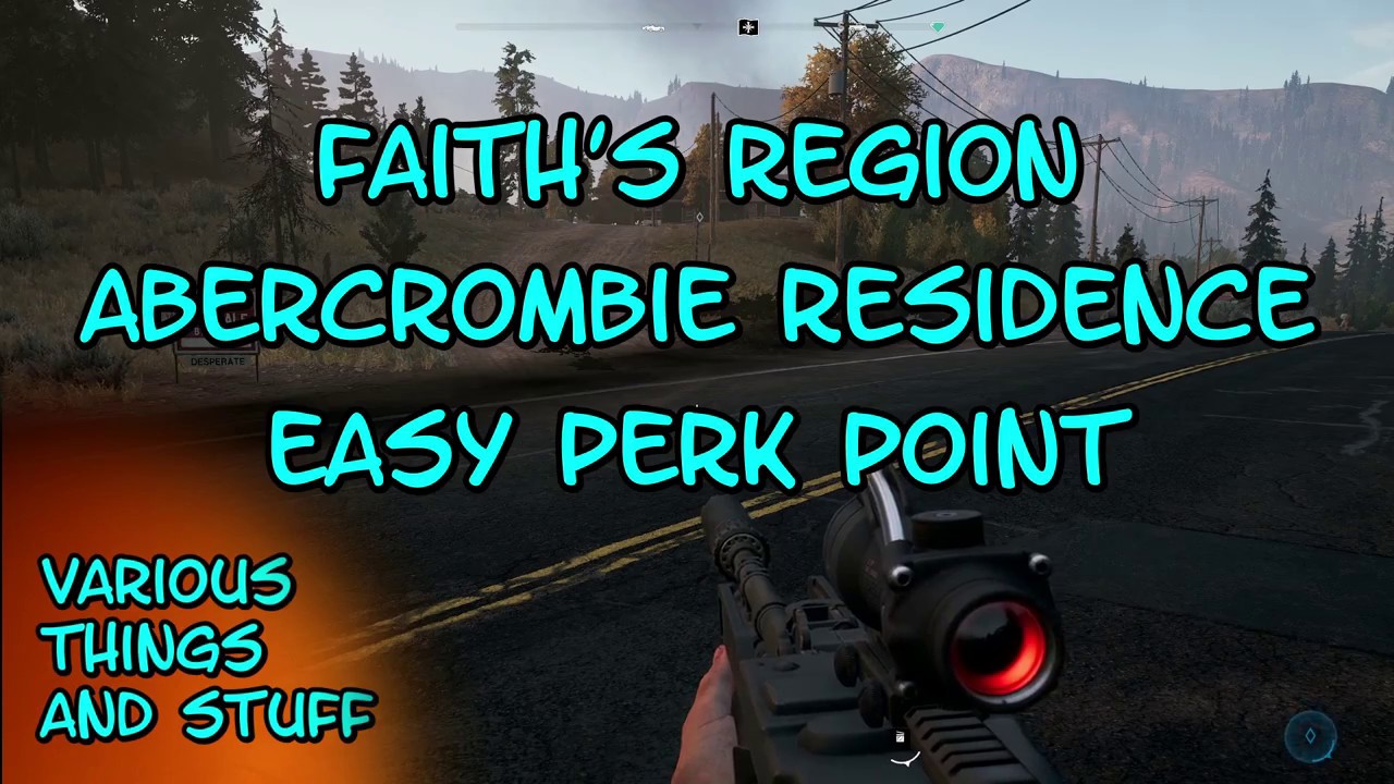 Far Cry 5 Faith's Region Abercrombie Residence Easy Perk Point