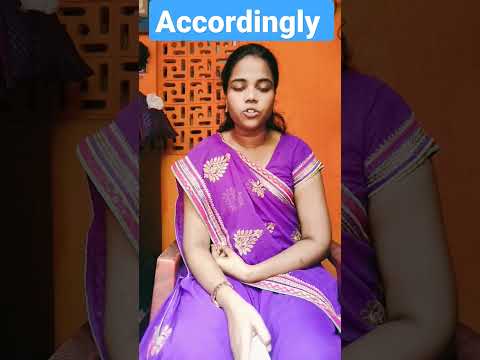 Accordingly meaning in Telugu