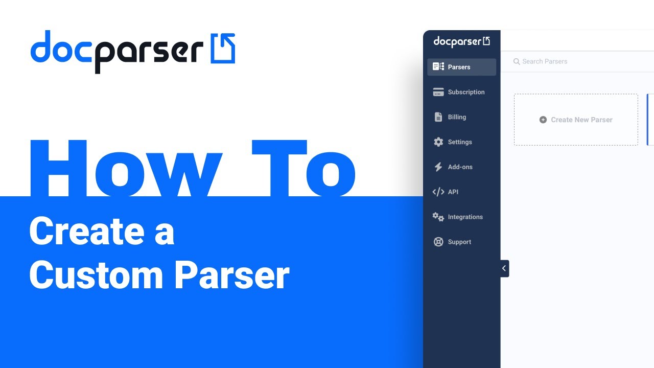 Docparser Academy: How to Create a Custom Parser