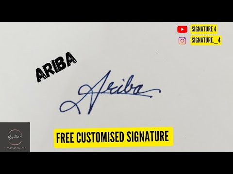 Ariba | Signature | Style | Name | #shorts