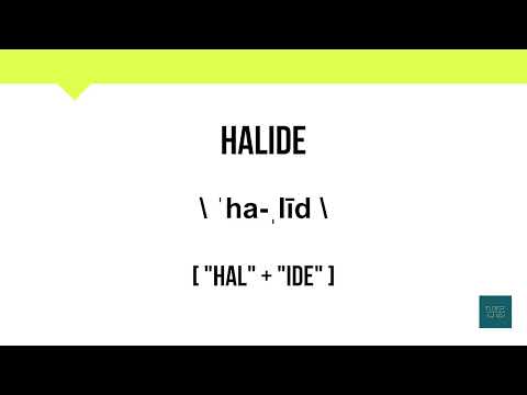 How To Pronounce Halide | Meaning | Pronunciation