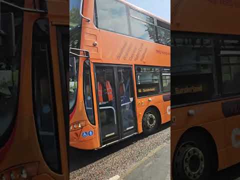 Cityrider 56 to Sunderland - Go North East 6097 - NL63 YJA #shorts