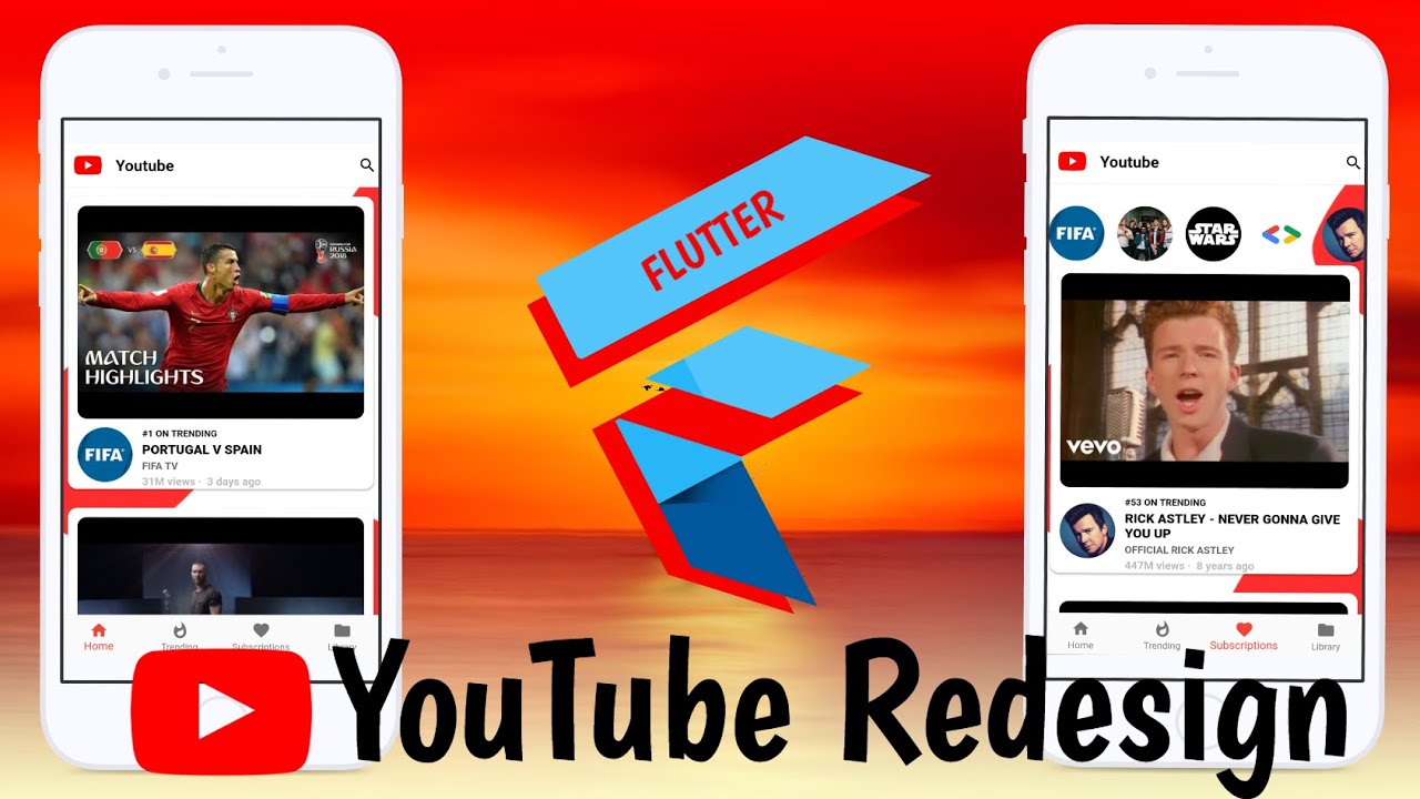 Flutter YouTube Redesign Concept | Speed Code | GitHub Link