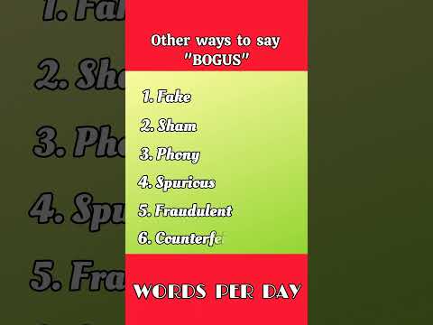 Another word for "BOGUS" #englishlearners #englishlearning #youtubeshorts