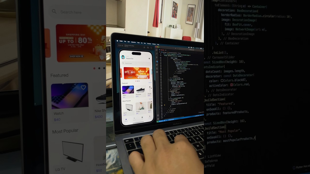 Flutter Tutorial for Beginners – Build This in 60s!