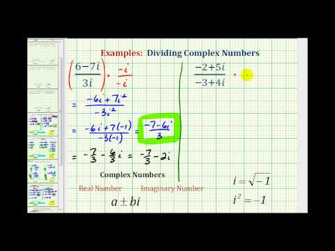 Ex: Dividing Complex Numbers | Math Help from Arithmetic through ...