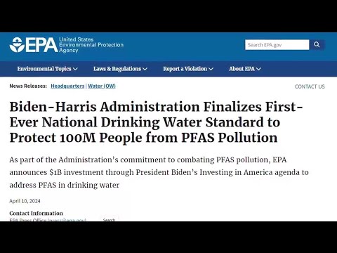 EPA announces new drinking water standards