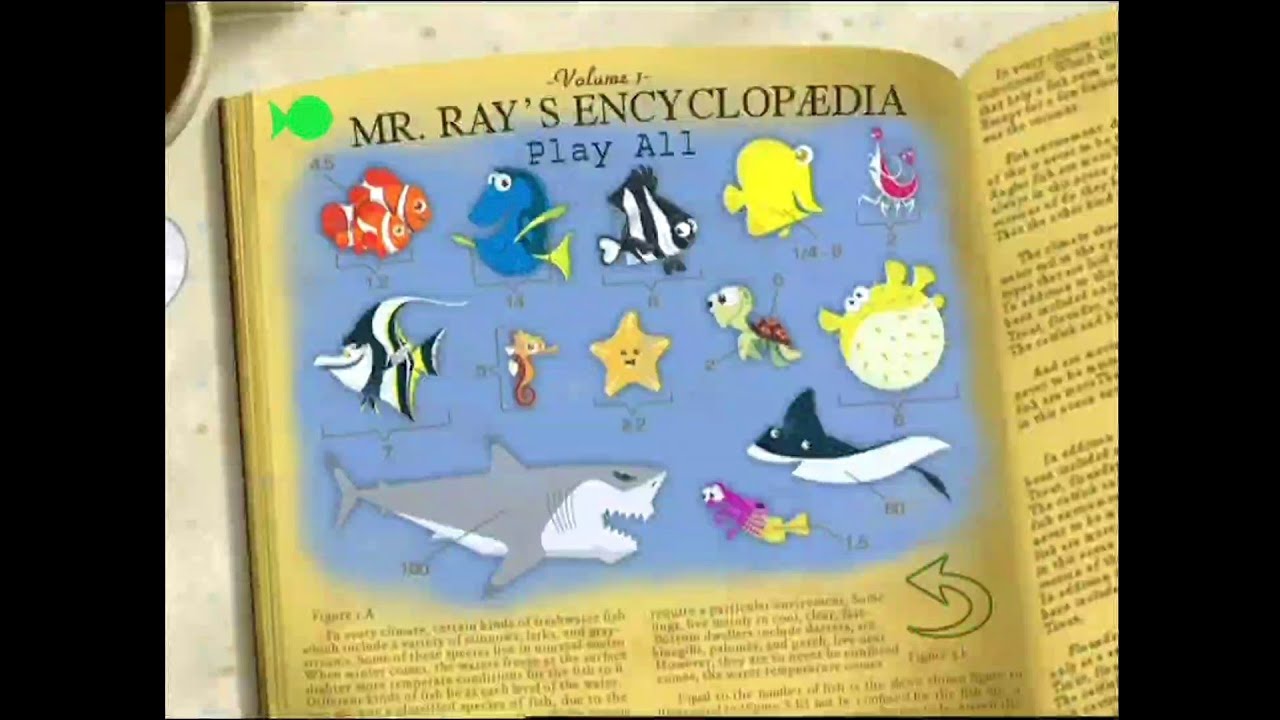 Finding Nemo UK DVD 2 Easter Eggs (2004)