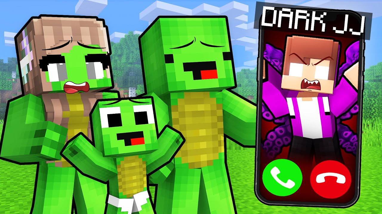 Dark JJ vs Poor Mikey Family - Maizen Minecraft Animation