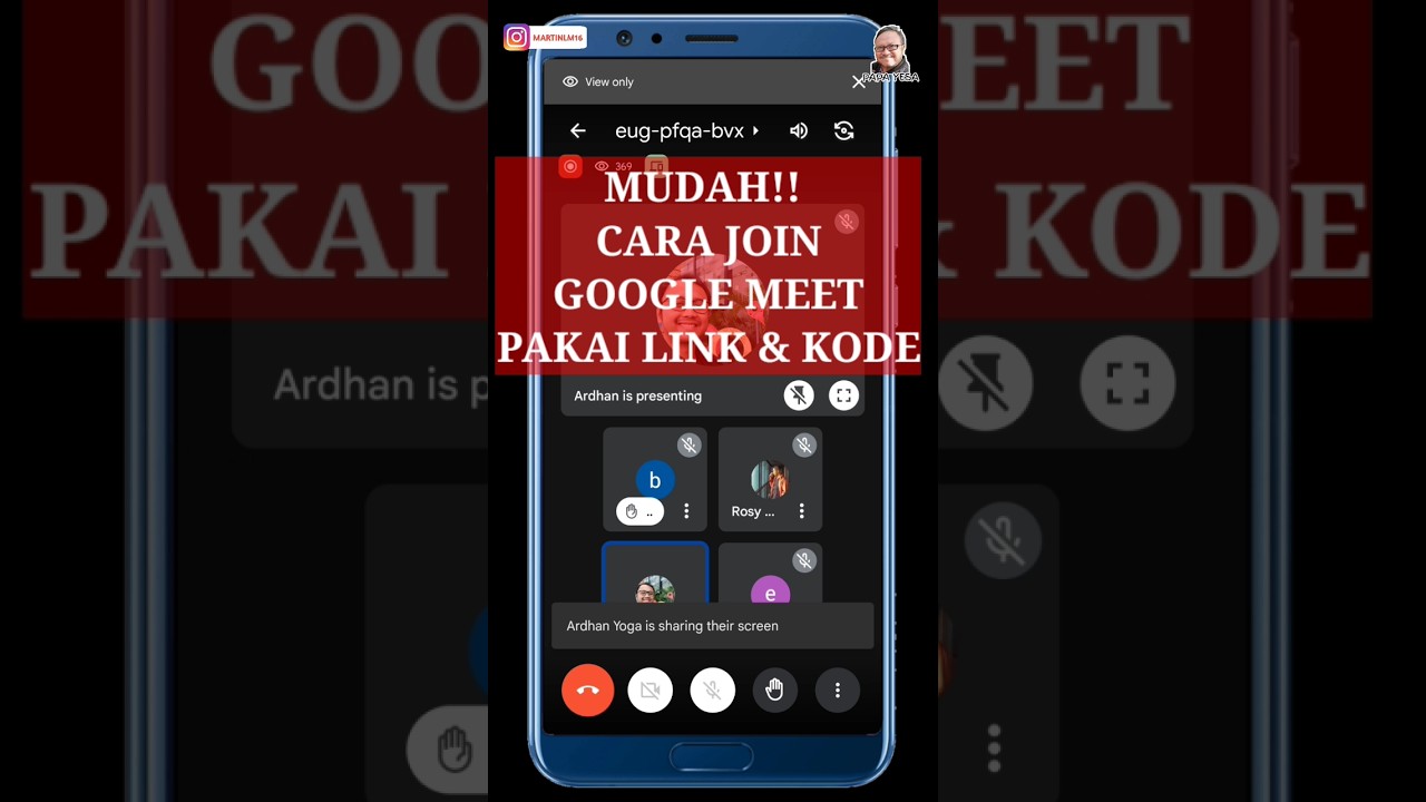 Guampang!!, Join Google Meet di HP pakai Link dan Kode #shorts