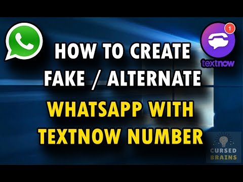 How To Create Fake / Alternate WhatsApp Account - TextNow Working Number - Easy Way