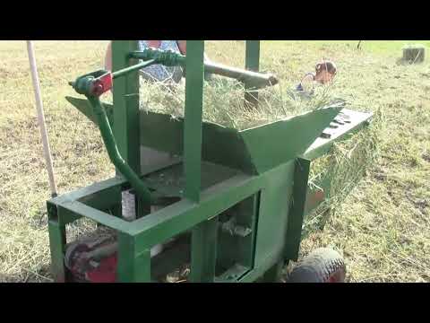 Handmade Hay Baler for hay with their hands