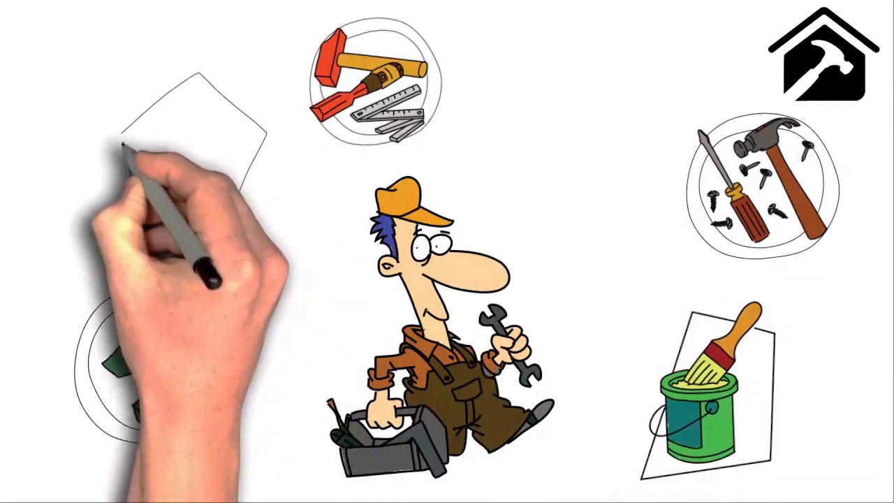Home Handyman Explainer 2D Animated Promo Video