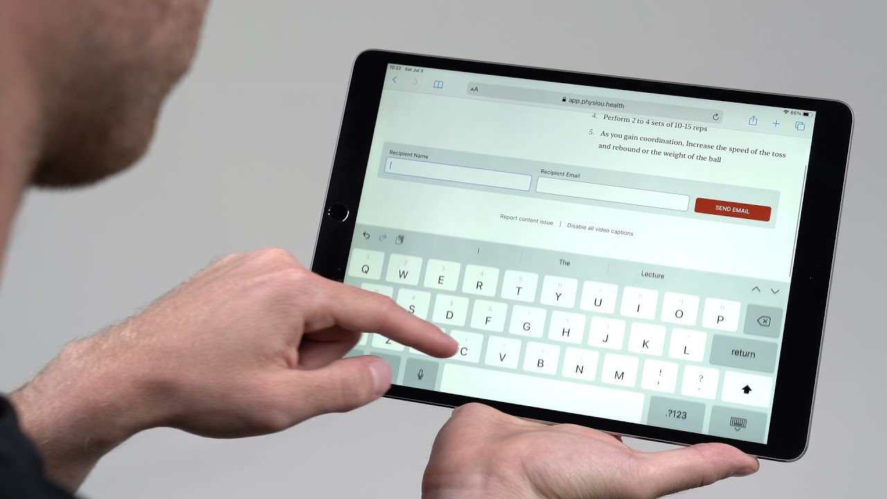 Easily Email Exercise Patterns