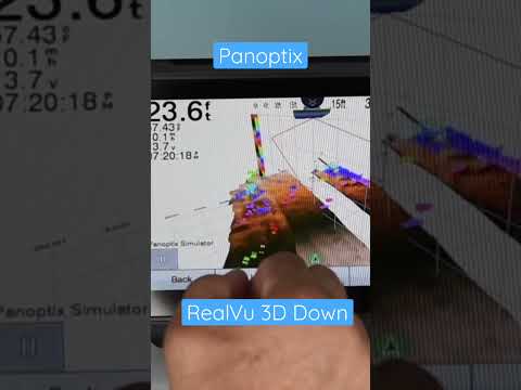 Garmin ECHOMAP UHD -RealVu 3D Forward - RealVu 3D Down - RealVu 3D Historical
