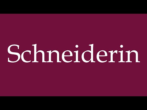 How to Pronounce ''Schneiderin'' (Seamstress) Correctly in German