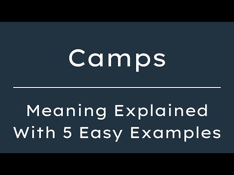 What Does Camps Mean? Camps Meaning in English With 5 Example Sentences