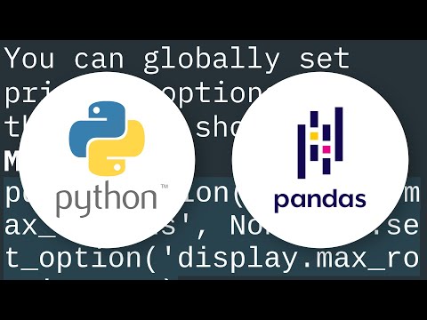 How to show all columns' names on a large pandas dataframe?