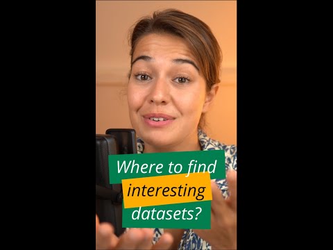 My 3 go-to places to find interesting real-life datasets