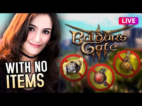 NEW BG3 CHALLENGE RUN 💜 Honour Mode but NO ITEMS OR EQUIPMENT