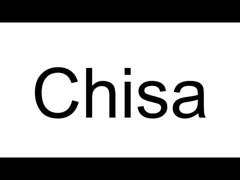 How to Pronounce Chisa (Japanese)