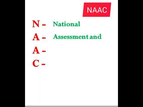 NAAC Ful Forms #shortsvideo #education #shorts