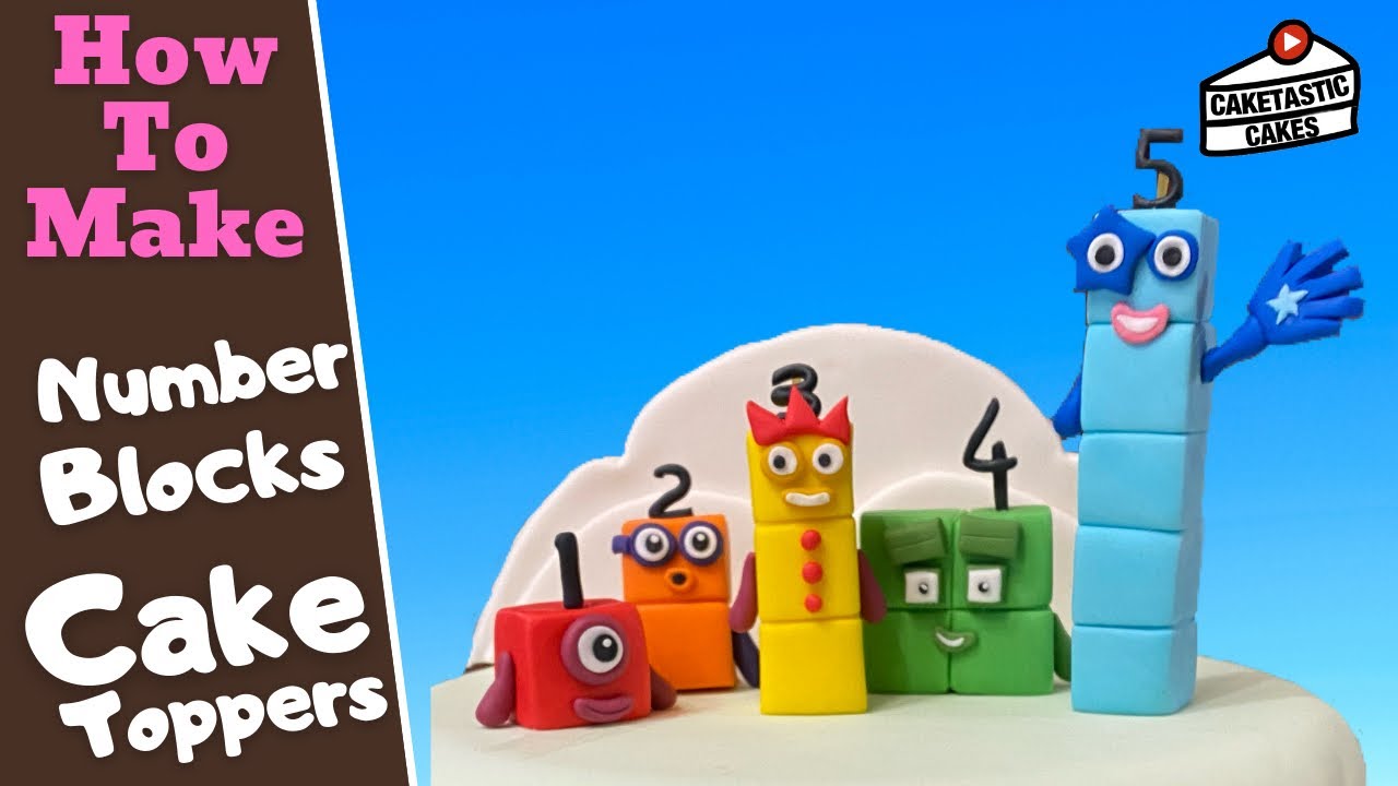 Numberblocks Cake Tutorial - How to Make Number Blocks 1-5 Cake Decorating Video by Caketastic Cakes