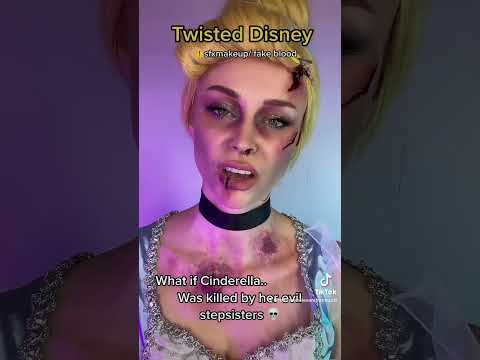 DISNEY PRINCESSES UNHAPPY ENDING #makeupshorts #sfxmakeup #twisteddisney