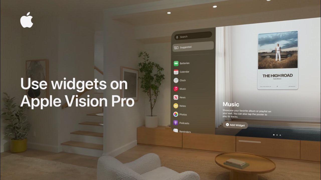 How to use widgets on Apple Vision Pro | Apple Support