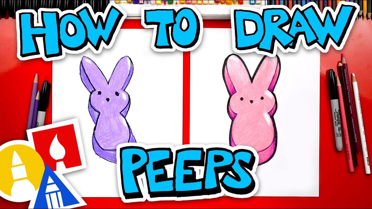 How To Draw An Easter Peeps Bunny
