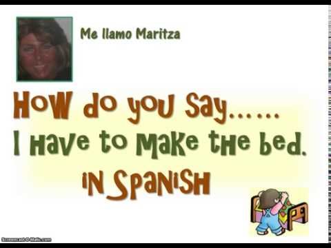 How Do You Say ‘I Have To Make The Bed' In Spanish