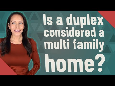 Is a duplex considered a multi family home?