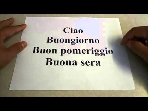 How To Say Hello In Italian-Language Lesson