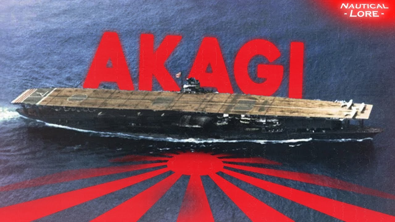 The Sinking of IJN Akagi at The Battle of Midway
