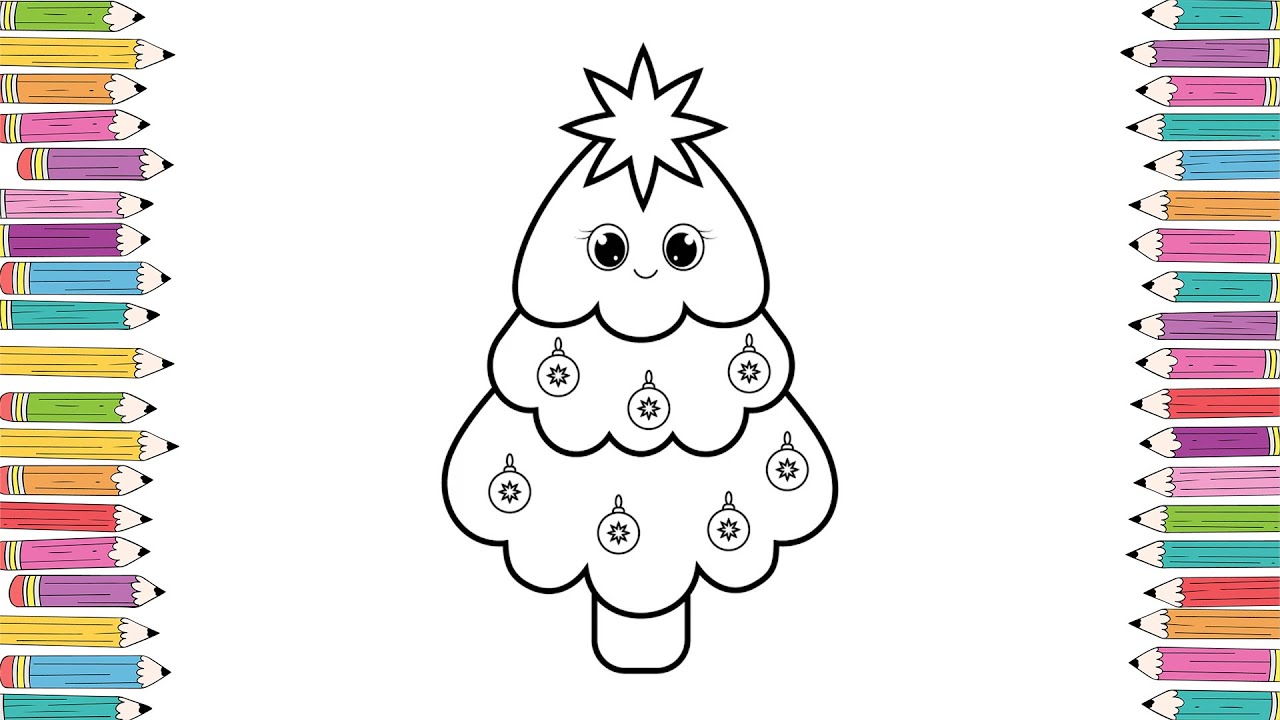 Magical Christmas Tree Coloring Pages for Holiday Fun