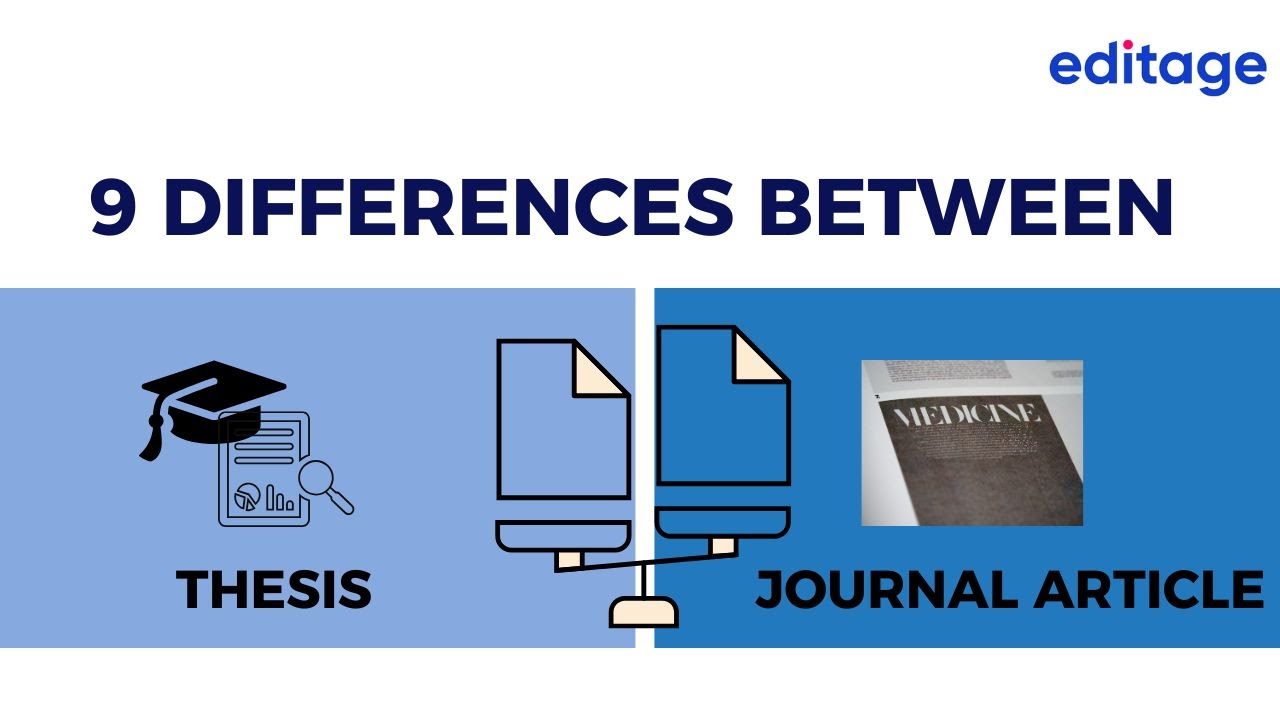 9 Differences Between a Thesis and a Journal Article