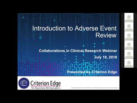 Intro to Adverse Event Reviews [WEBINAR RECORDING] | Criterion Edge Webinar Series