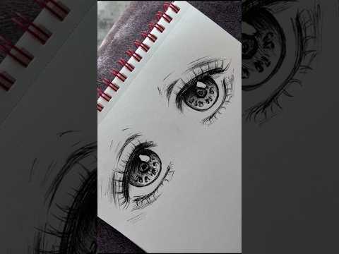 Anime Eyes Drawing । #art #drawing #anime #animeeyes