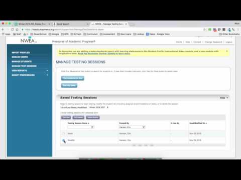Assign NWEA MAP Tests