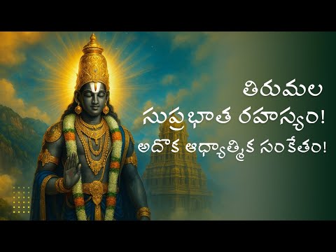 తిరుమల సుప్రభాత రహస్యం ఏమిటి? గరికపాటి నరసింహారావు గారి ఆధ్యాత్మిక విశ్లేషణ | Tirumala Suprabhatam