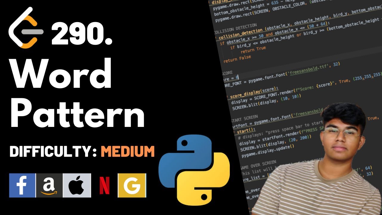 Word Pattern | Leet code 290 | Theory explained + Python code