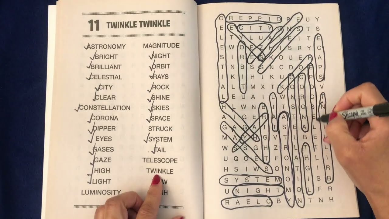 ASMR Large Print Word Search
