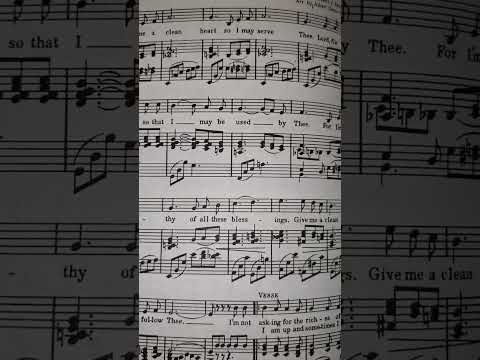 Hymnals: Do you remember, "Give me a clean heart!" #hymns