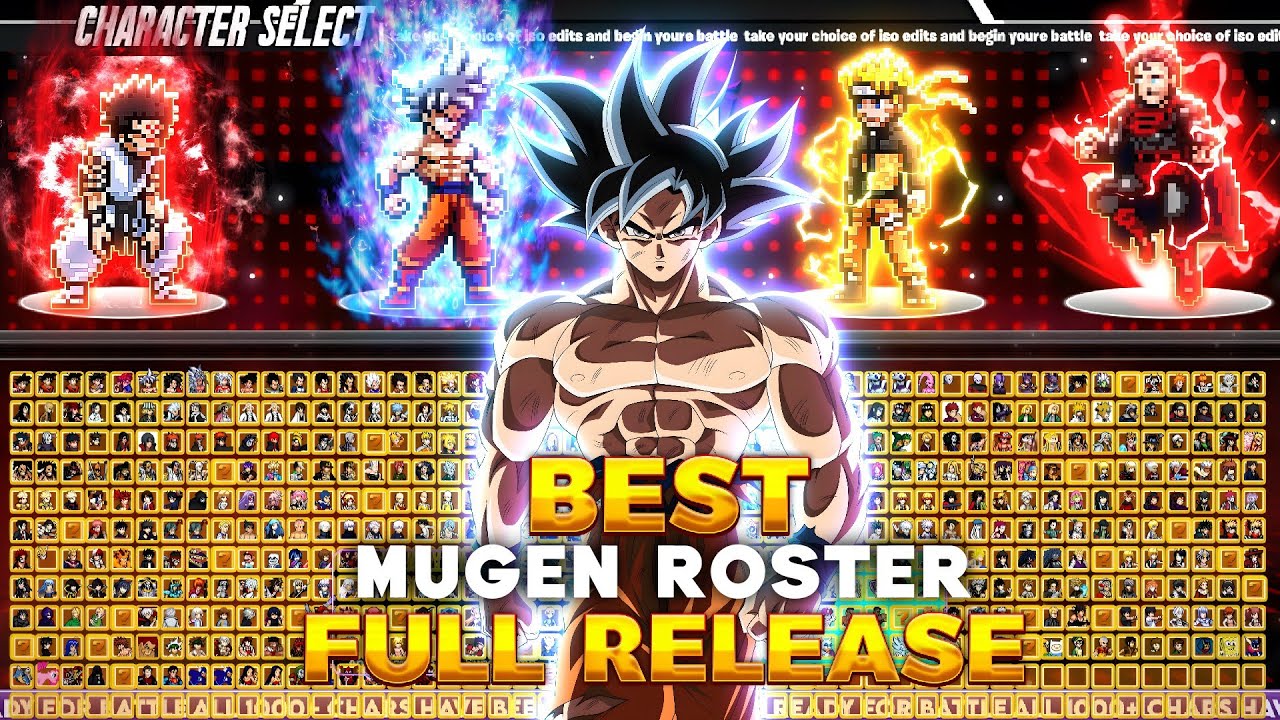 The Release Of The Greatest Mugen Roster Ever And How to DOWNLOAD MUGEN DETAILED (Its Amazing)