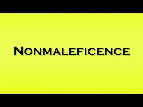 Pronunciation of Nonmaleficence