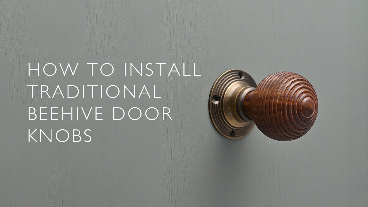How to Install Traditional Beehive Mortice Door Knobs #diy #howto