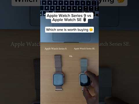 Apple Watch Series 9 VS. Apple Watch SE ⌚️ #tech #applewatchseries9 #review #comparison #viral #fyp