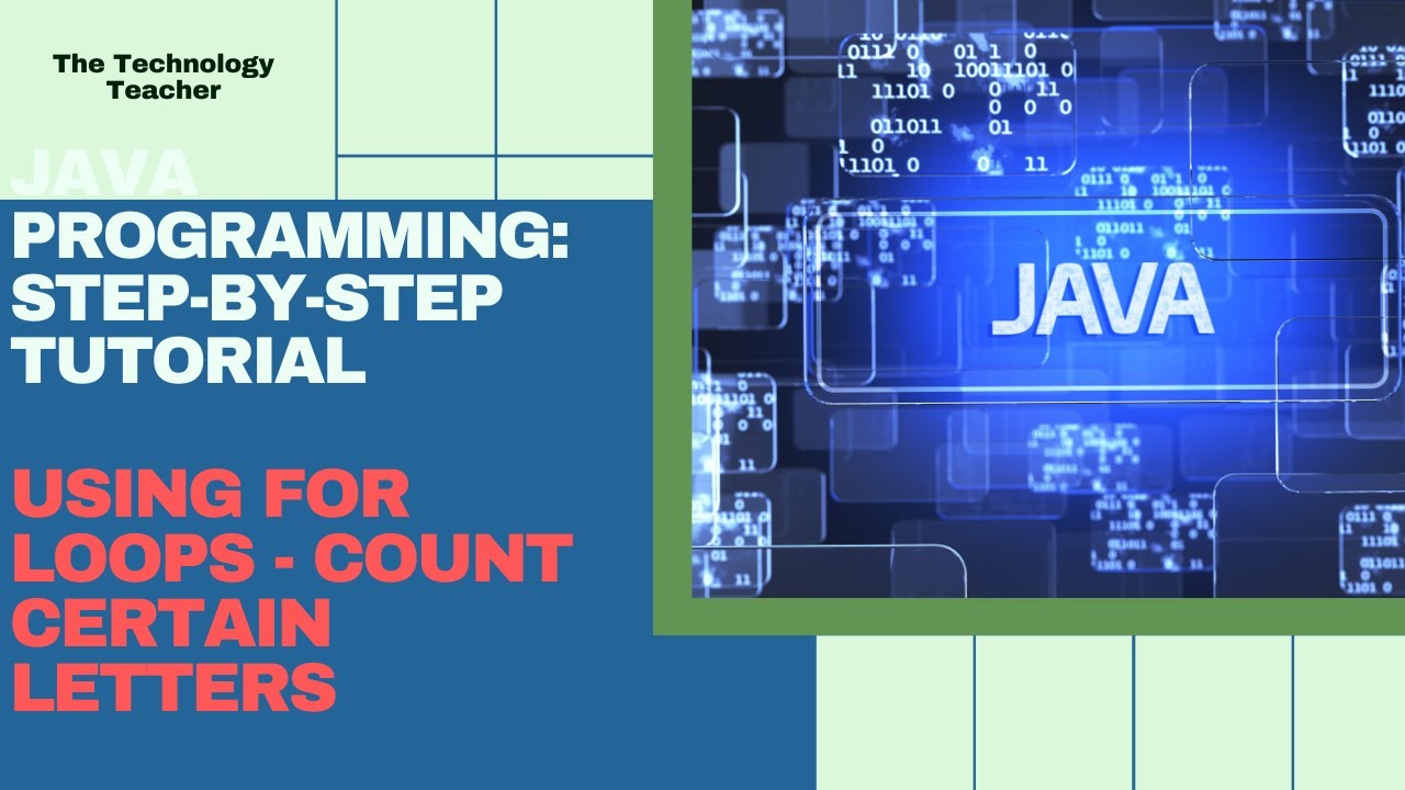 Java Tutorial Using For Loop to Count Certain Letters