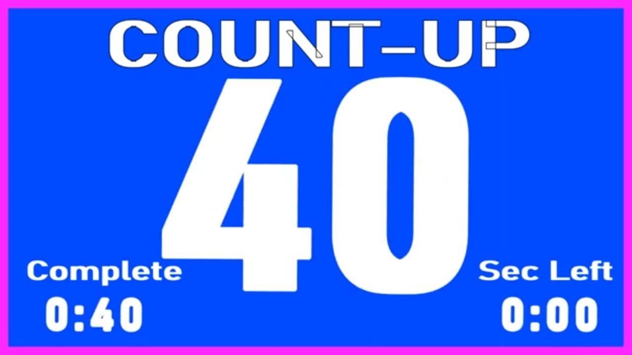 40 Second Timer with Countup